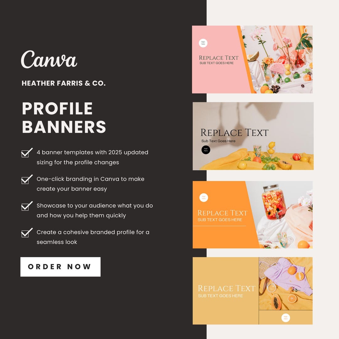 Pinterest Profile Banner Templates | Brand Your Pinterest Profile With ...