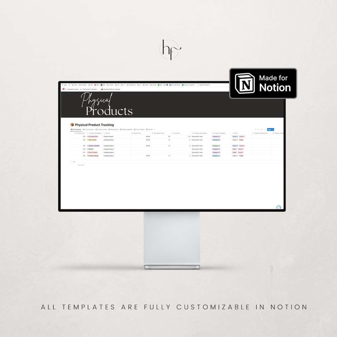 Notion Product Management OS Hub for Physical/digital Product Sellers ...