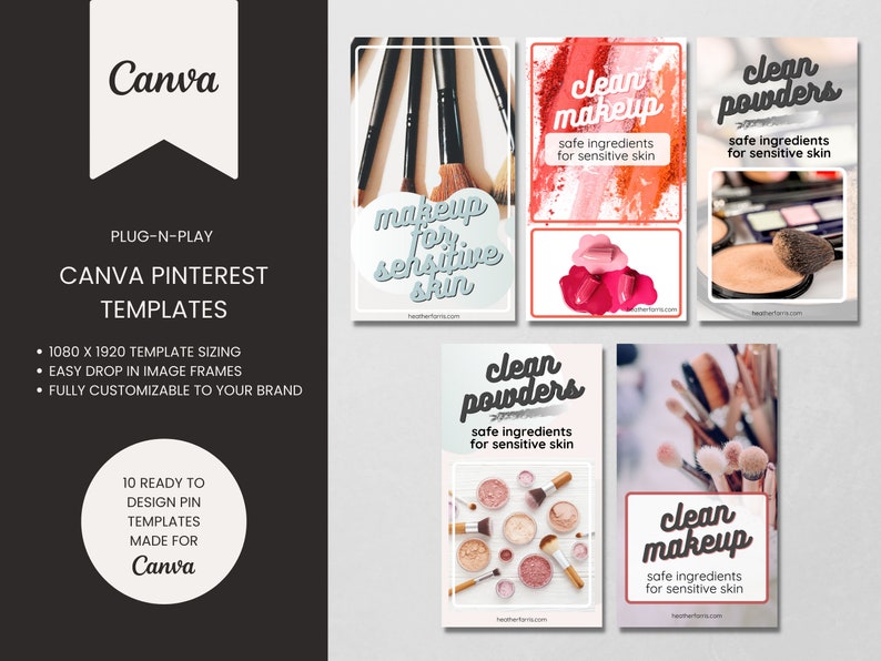 Pinterest Pin Templates for Canva Templates Perfect for Product Sellers ...