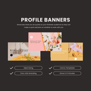 Pinterest Profile Banner Templates | Brand Your Pinterest Profile With ...