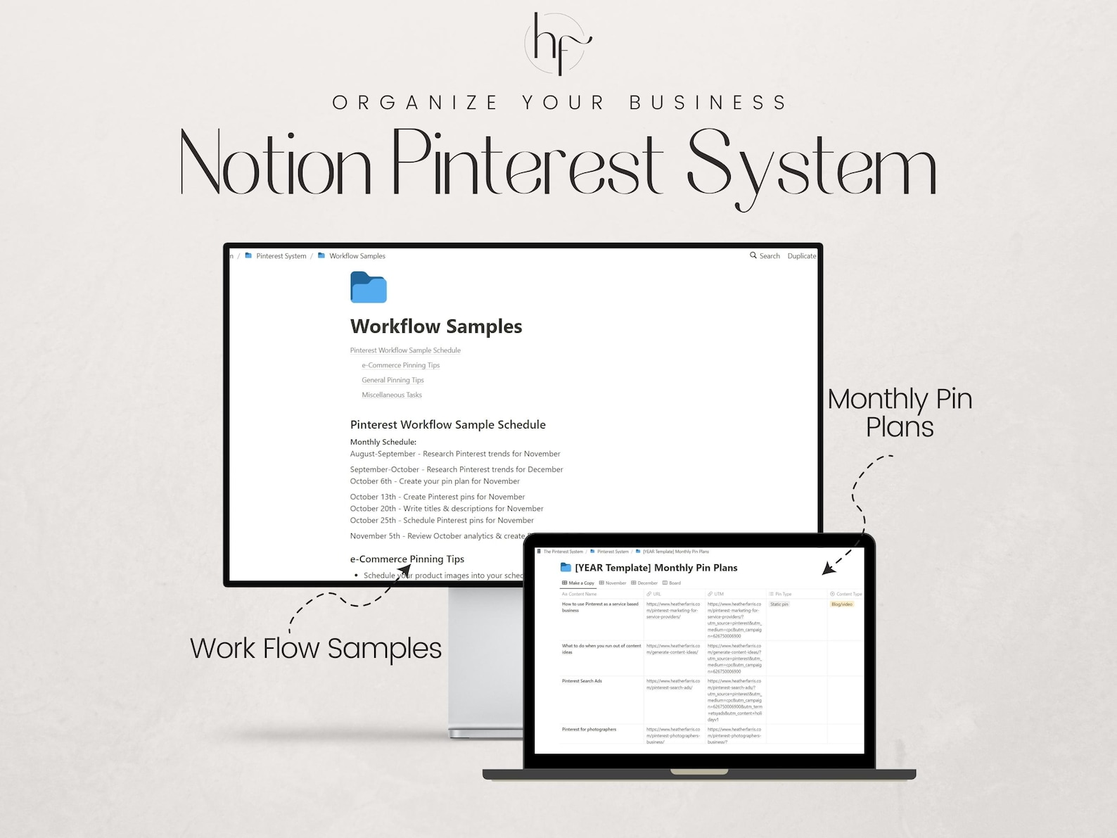 Notion Dashboard for Pinterest Marketing Notion Content Hub, Pinterest ...
