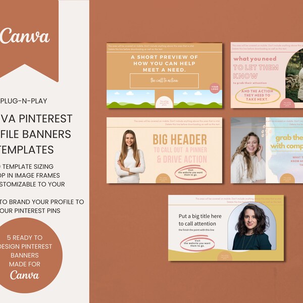 Pinterest Profile Banner - Etsy