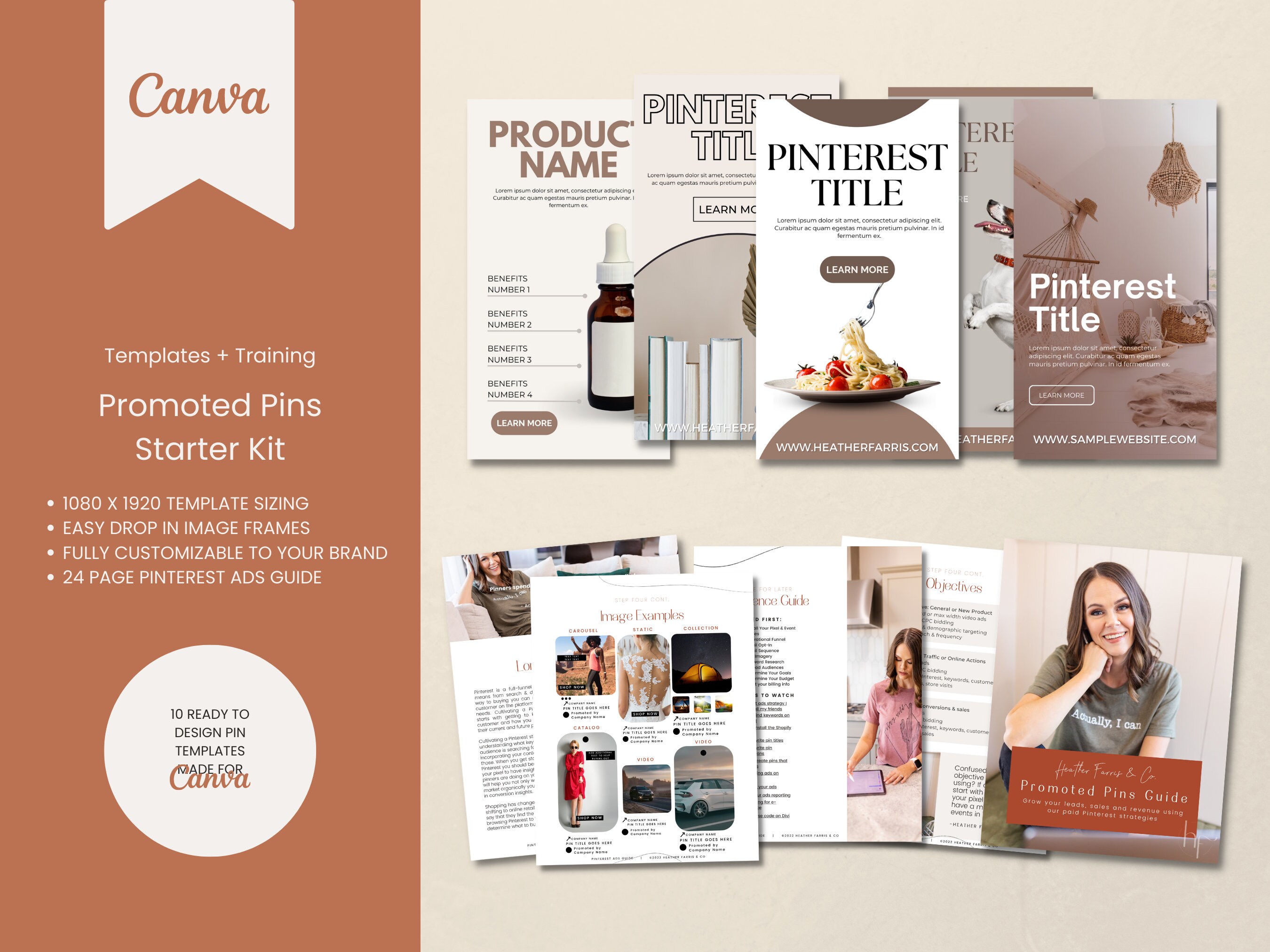 Pinterest Ads Guide + Pinterest Ads Templates for Canva - Learn How to ...