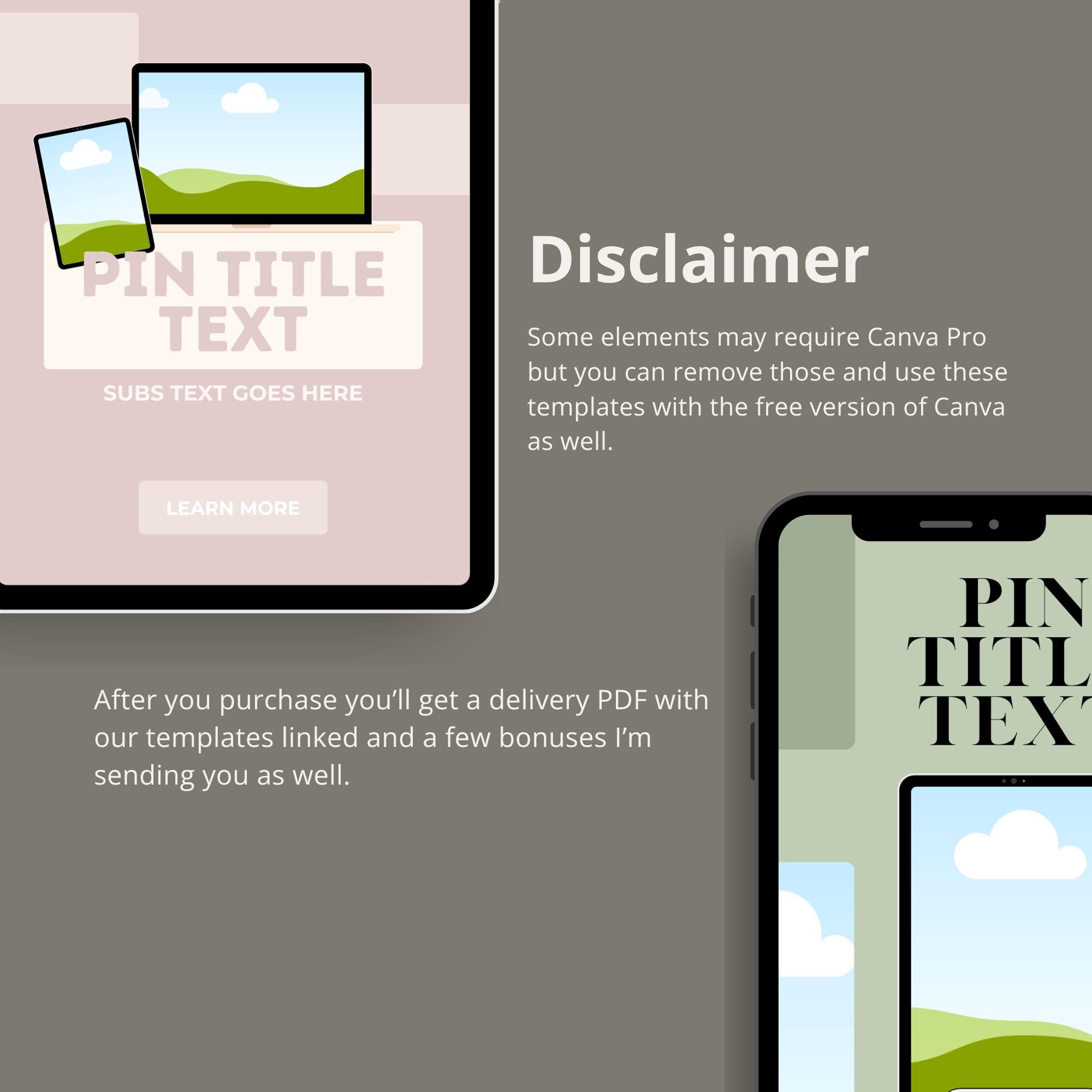 Fun & Flirty Pinterest Templates for Canva - Etsy