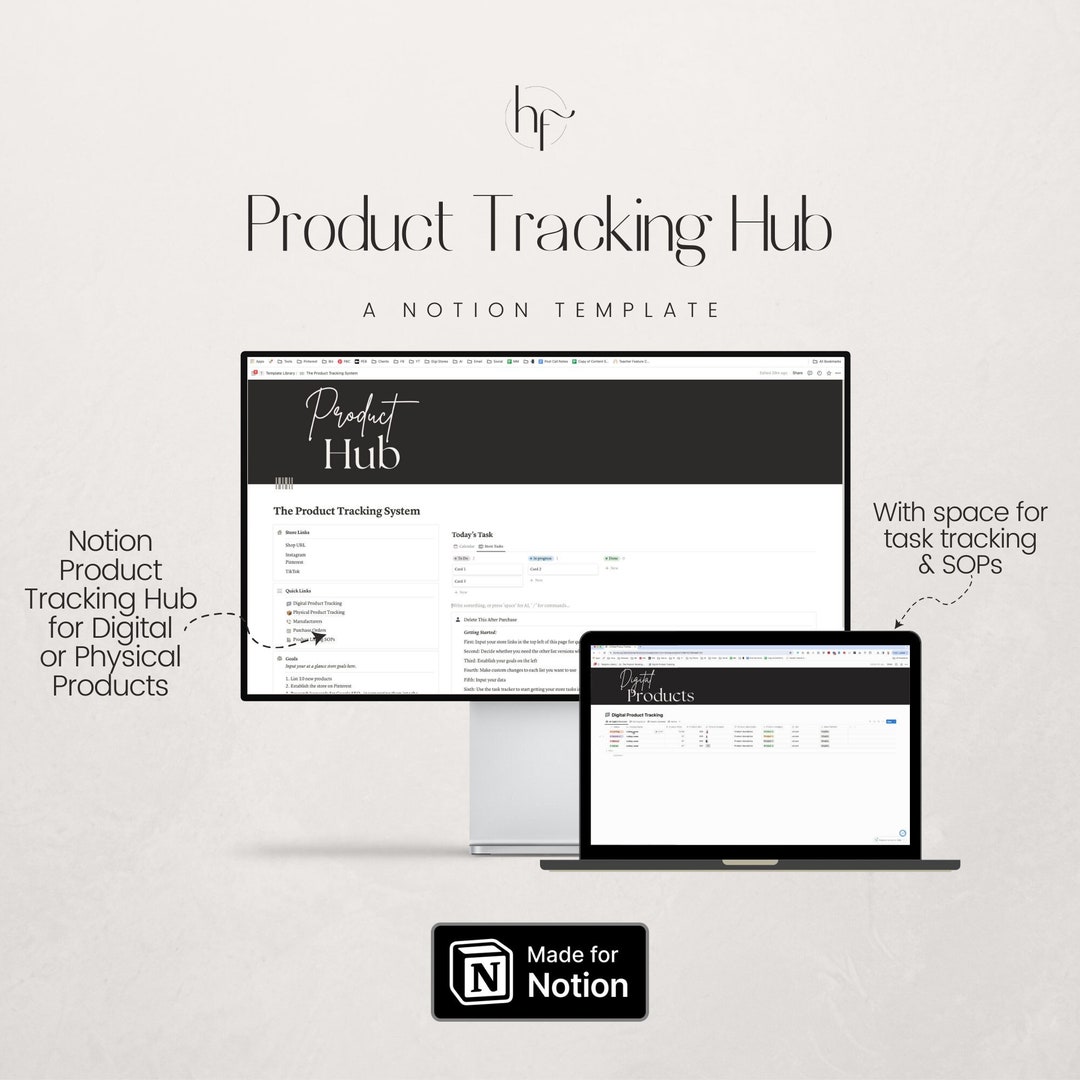 Notion Product Management OS Hub for Physical/digital Product Sellers | Etsy Notion Template ...