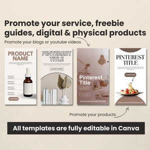 Pinterest Ads Guide + Pinterest Ads Templates for Canva - Learn How to ...