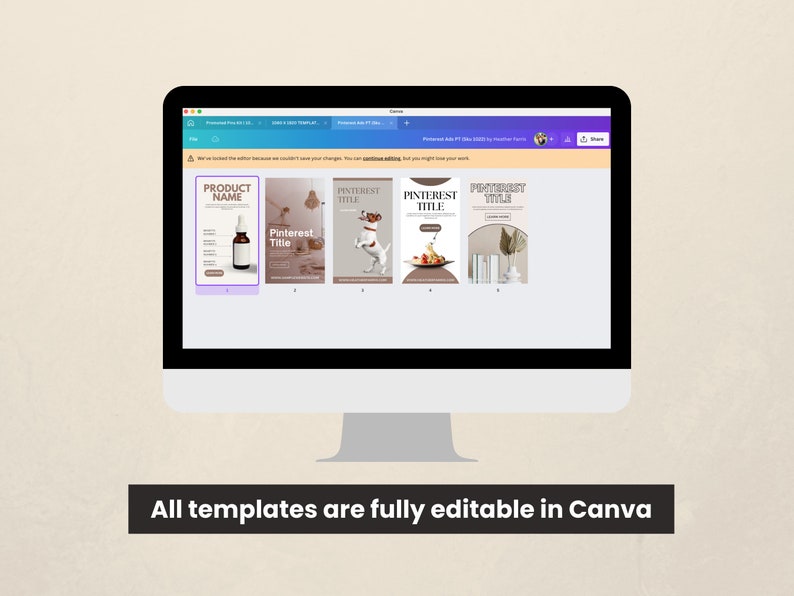 Pinterest Ads Guide + Pinterest Ads Templates for Canva - Learn How to ...