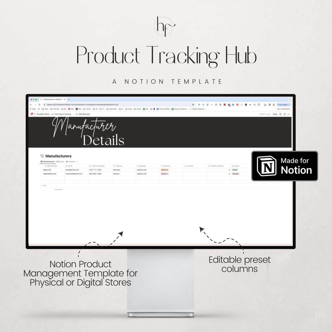 Notion Product Management OS Hub for Physical/digital Product Sellers ...