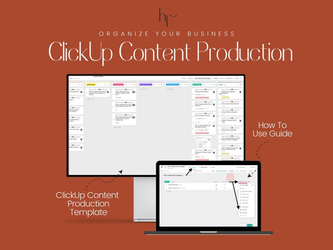 Content Planning Clickup Template, Content Planning Template, Content ...