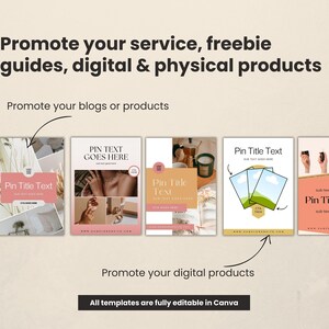 Pinterest Templates for E-commerce Product Sellers Pinterest Graphics ...