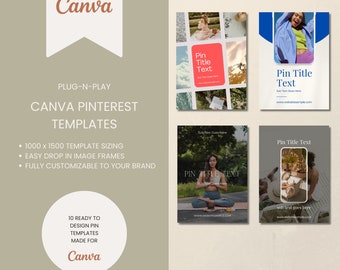 Pinterest Templates for E-commerce & Blogging, Content Creator Canva ...