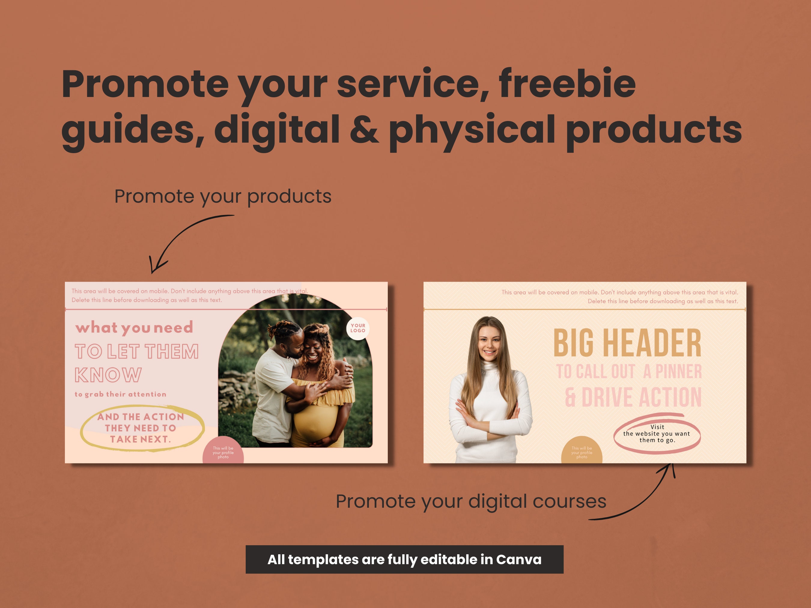 Pinterest Profile Banner Templates Brand Your Pinterest Profile With ...