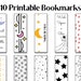Printable Stars Bookmarks for Book Lovers, Gift for Mom and Teacher ...
