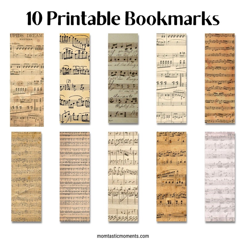 Music Bookmark - Etsy