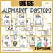 Alphabet Posters Cute Bee and Rainbow Theme Classroom Decor - Etsy