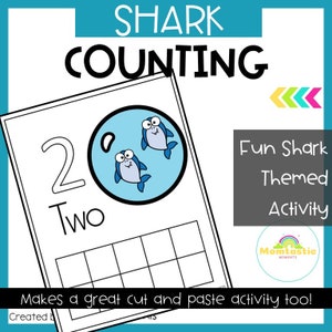 Counting Sharks - Numbers 1-10 - Pre-k Math Activities, Printable ...