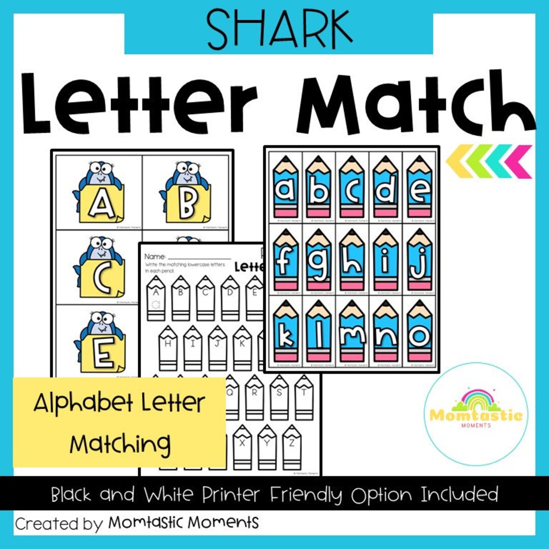 Uppercase and Lowercase Letter Alphabet Match Printable Worksheet ...