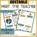 Meet the Teacher Cute Bee Theme Classroom Decor, Printable Classroom ...