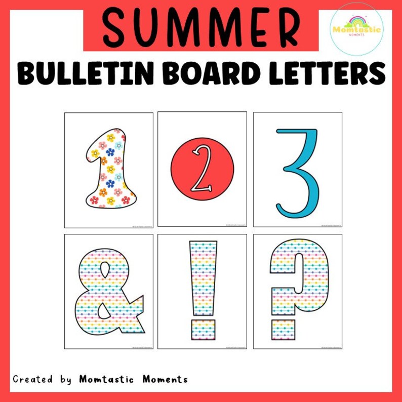 End of Year Decor Bulletin Board Letters, Summer Classroom Decor ...