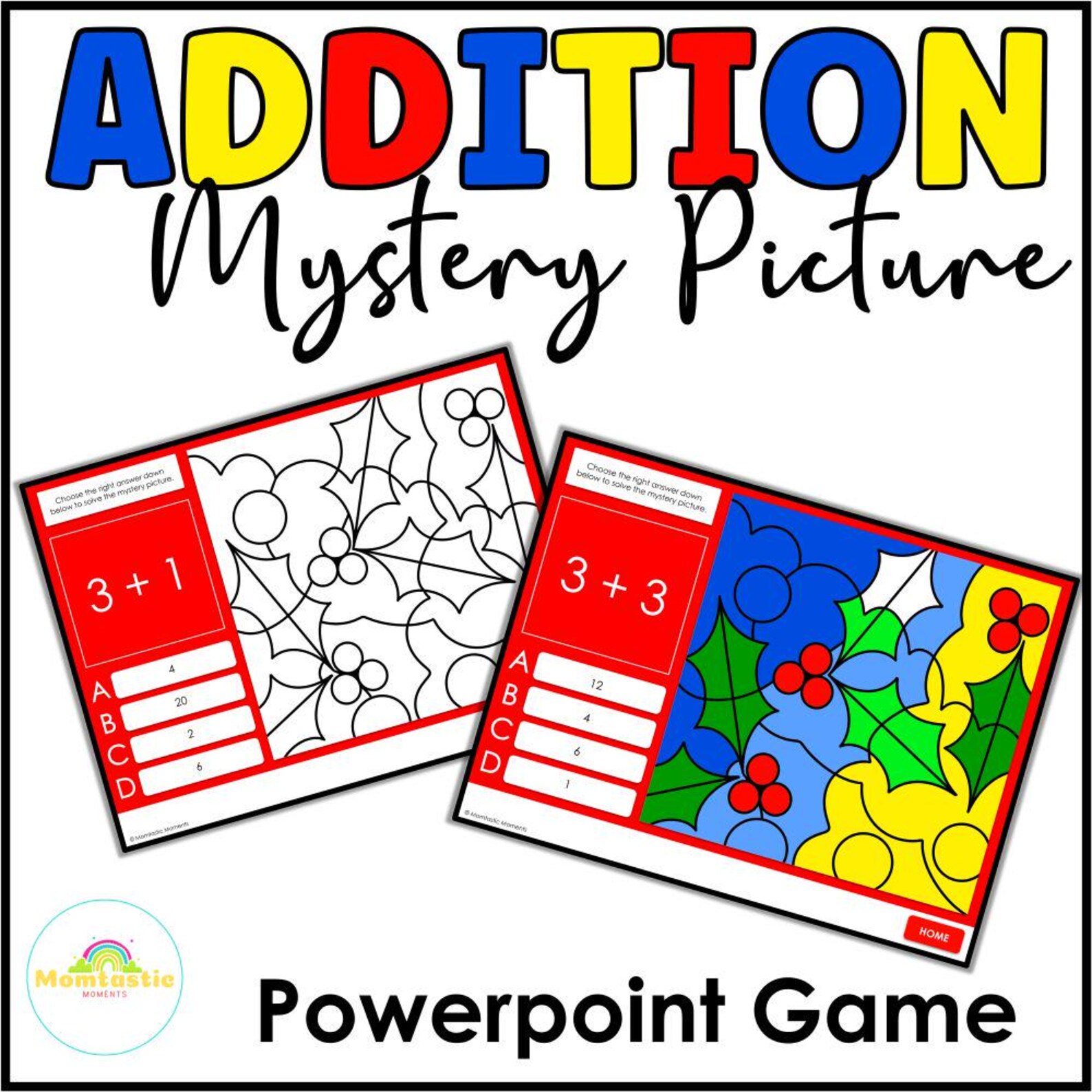 Addition Within 10 Powerpoint Game, Christmas Theme, Math, Mathematics ...
