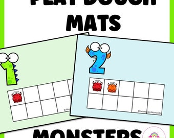 Space Number Recognition Playdough Mats 1 - 10 With Task Cards, Fine ...