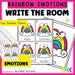 Rainbow Emotions Write the Room Activity, Kindergarten, Pre-k ...