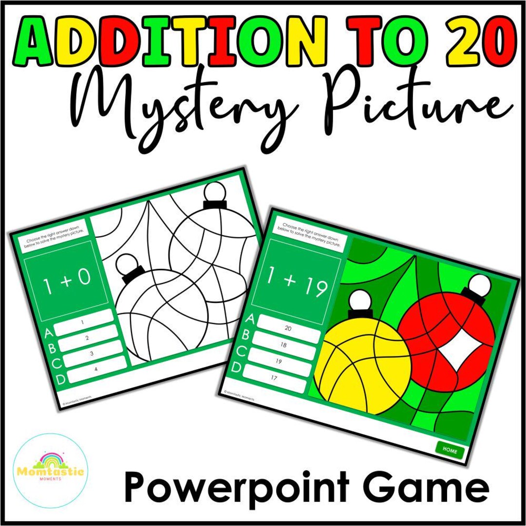 Addition Within 20 Powerpoint Game, Christmas Theme, Math, Mathematics ...