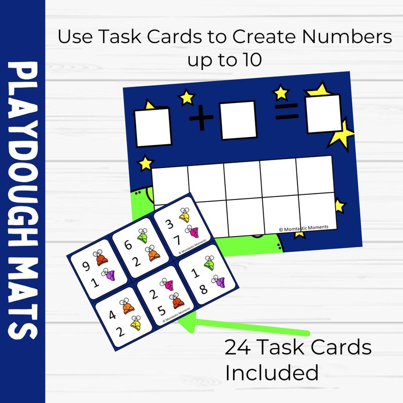 Space Number Recognition Playdough Mats 1 - 10 With Task Cards, Fine ...