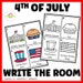 Patriotic 4th of July Write the Room Activity, Diffirentiated With ...
