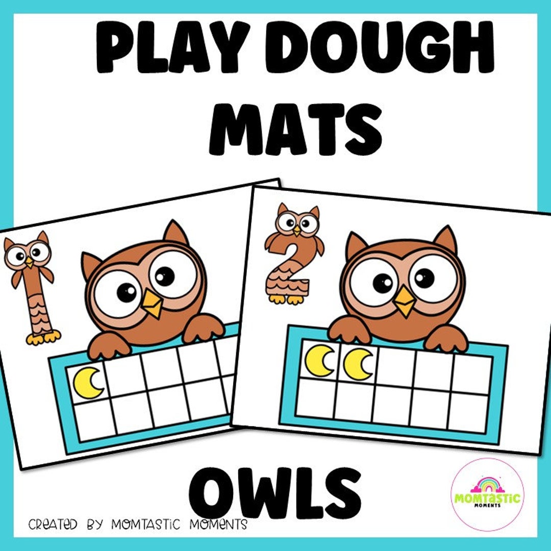 Owl Number Recognition Playdough Mats 1 - 10 With Task Cards, Fine ...