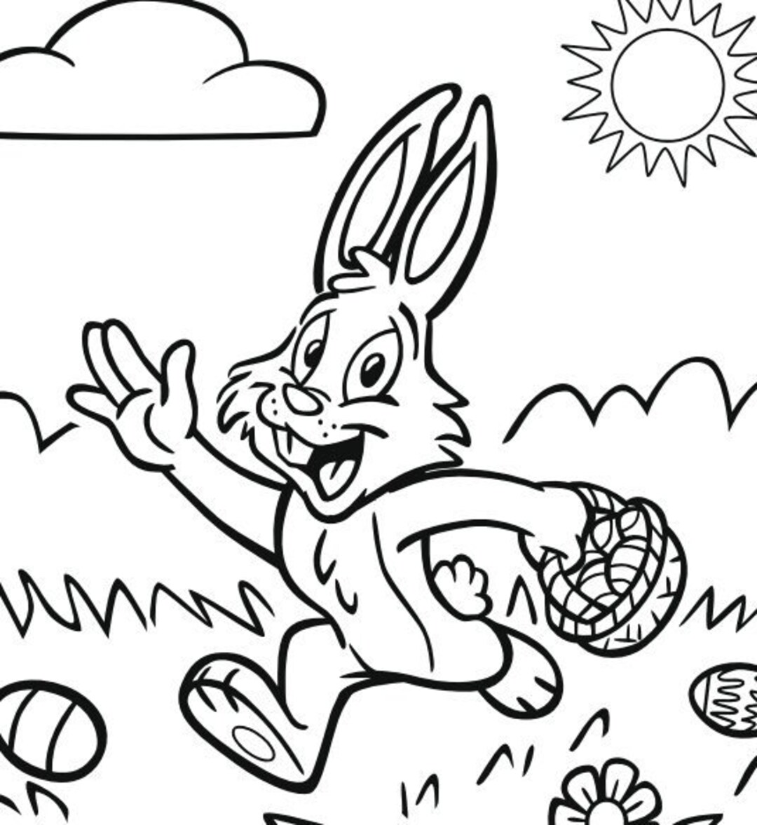 Easter Colouring Pages - Etsy