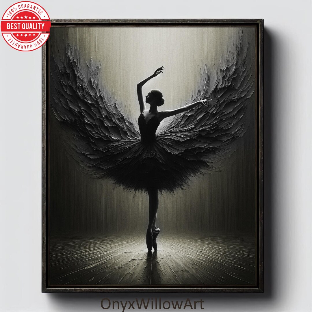 Dark Ballerina Art Print: Gothic Ethereal Dance (digital Download) - Etsy