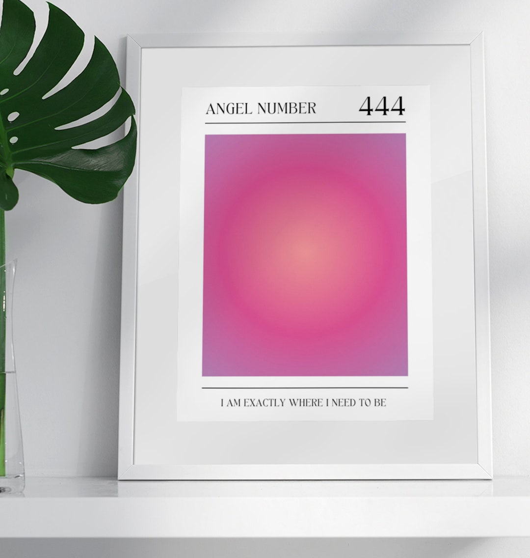 Angel Number Art | 444 Printable Art | Manifestation Poster ...