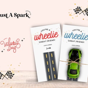Valentine Race Car Favor Tags, Race Car Toy Tags, Race Car Party Favor ...