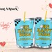 One Cool Dude Valentine Capri Sun Labels, Juice Pouch Labels, Valentine ...