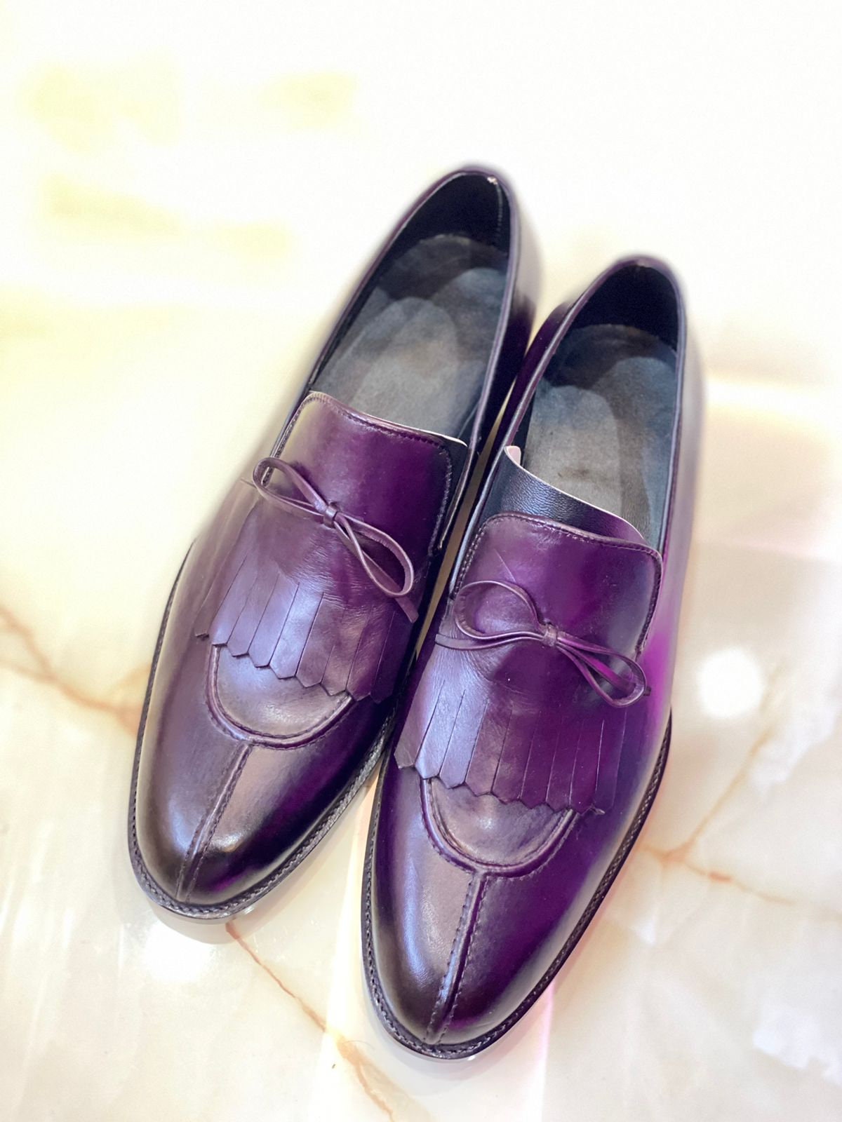 Formal Purple Shoes For Men