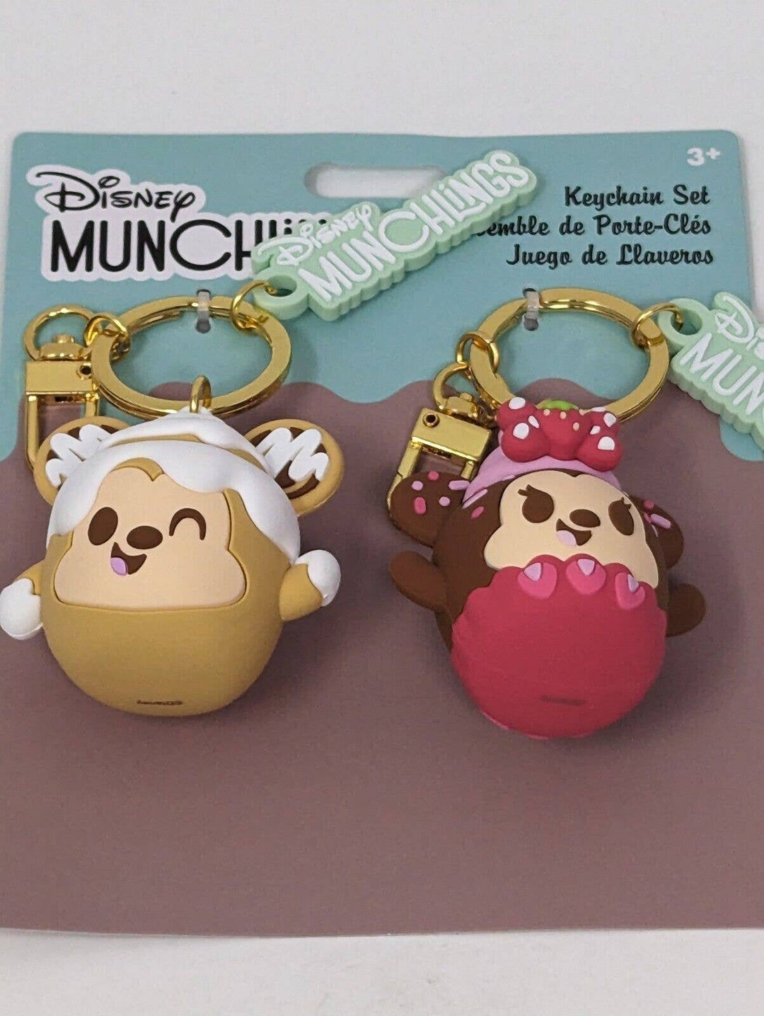 Mickey and Minnie Munchlings Soft Keychains Disney Parks - Etsy