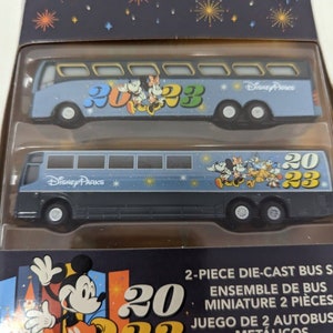 2023 Disney Parks 2 Piece Die Cast Bus Set - Etsy