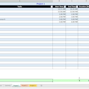 Simple Project Time Tracker for Freelancers and Contractors (microsoft ...