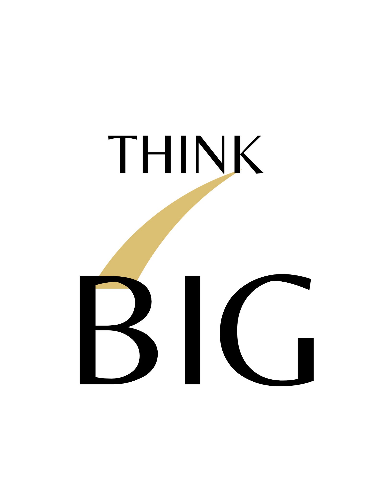 Think Big Motivational Wall Art Positive Affirmations Prints Printable ...