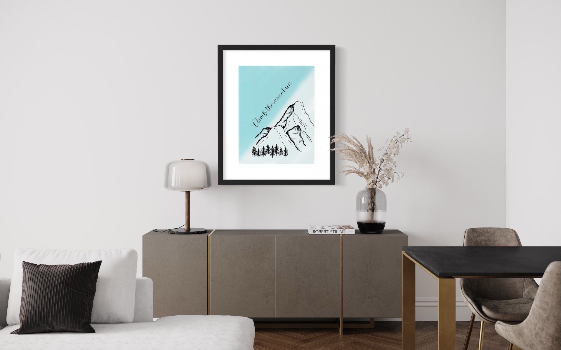 Positive Affirmations Printable Climb the Mountain Wall Art ...