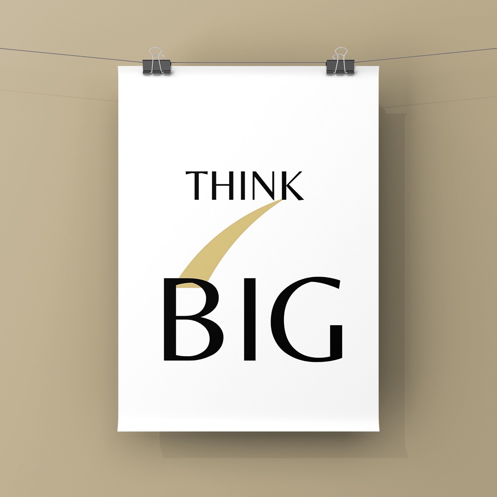 Think Big Motivational Wall Art Positive Affirmations Prints Printable ...