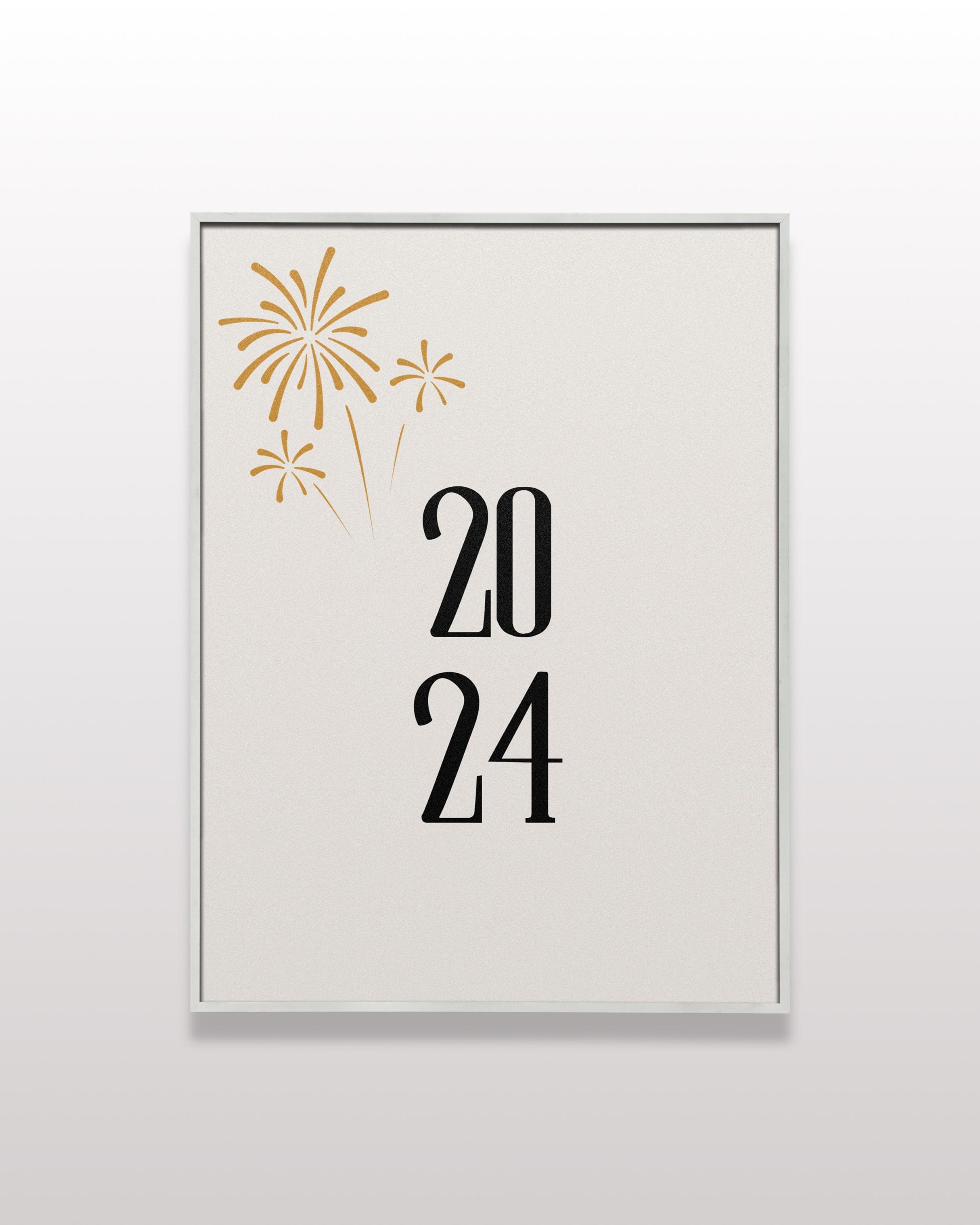 New Years 2024 Printable Hello 2024 Print Printable Wall Art New Year ...