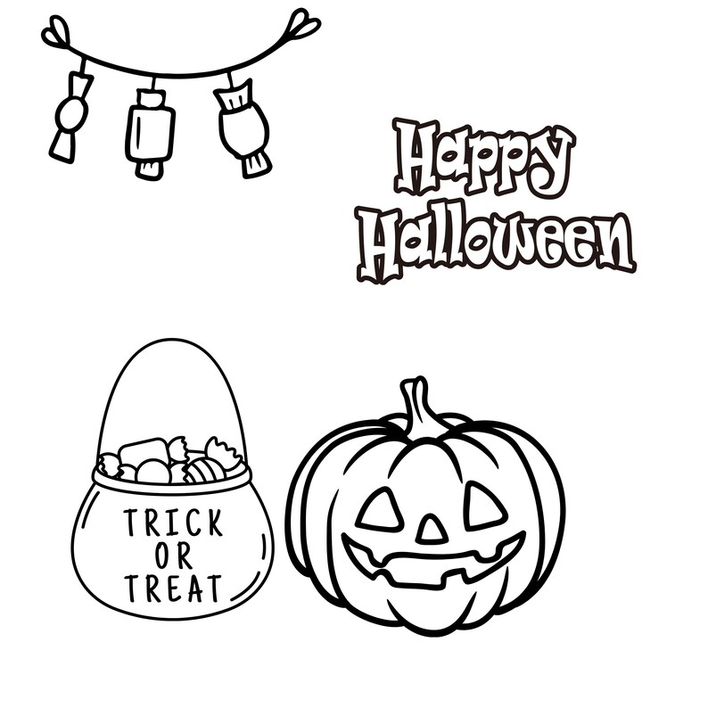 Autumn Coloring Pages: Fall Fun, Halloween Printables (digital Download ...