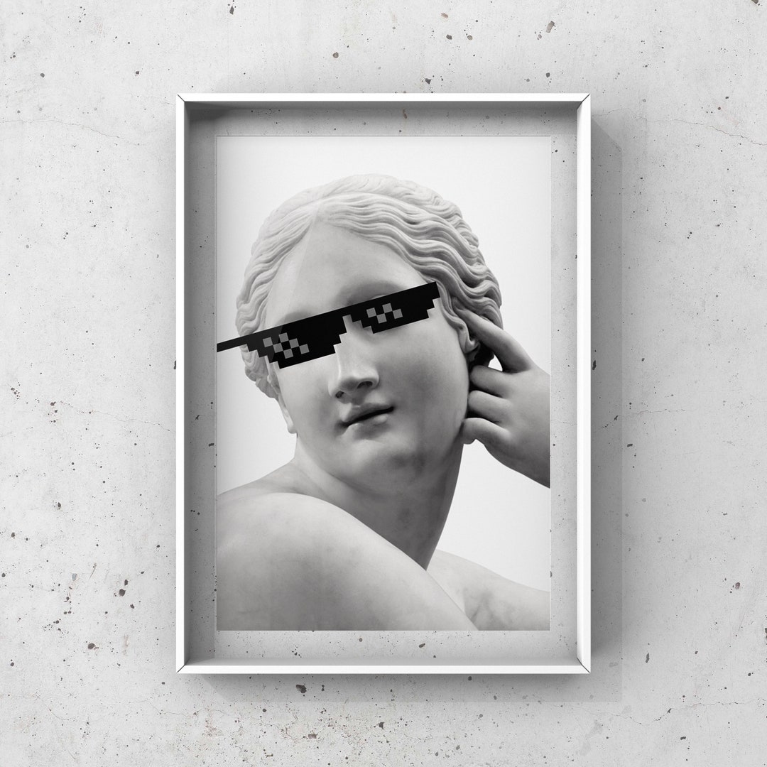 Modern Greek Sculpture Poster - Printable Wall Art, Greek Statue Print ...