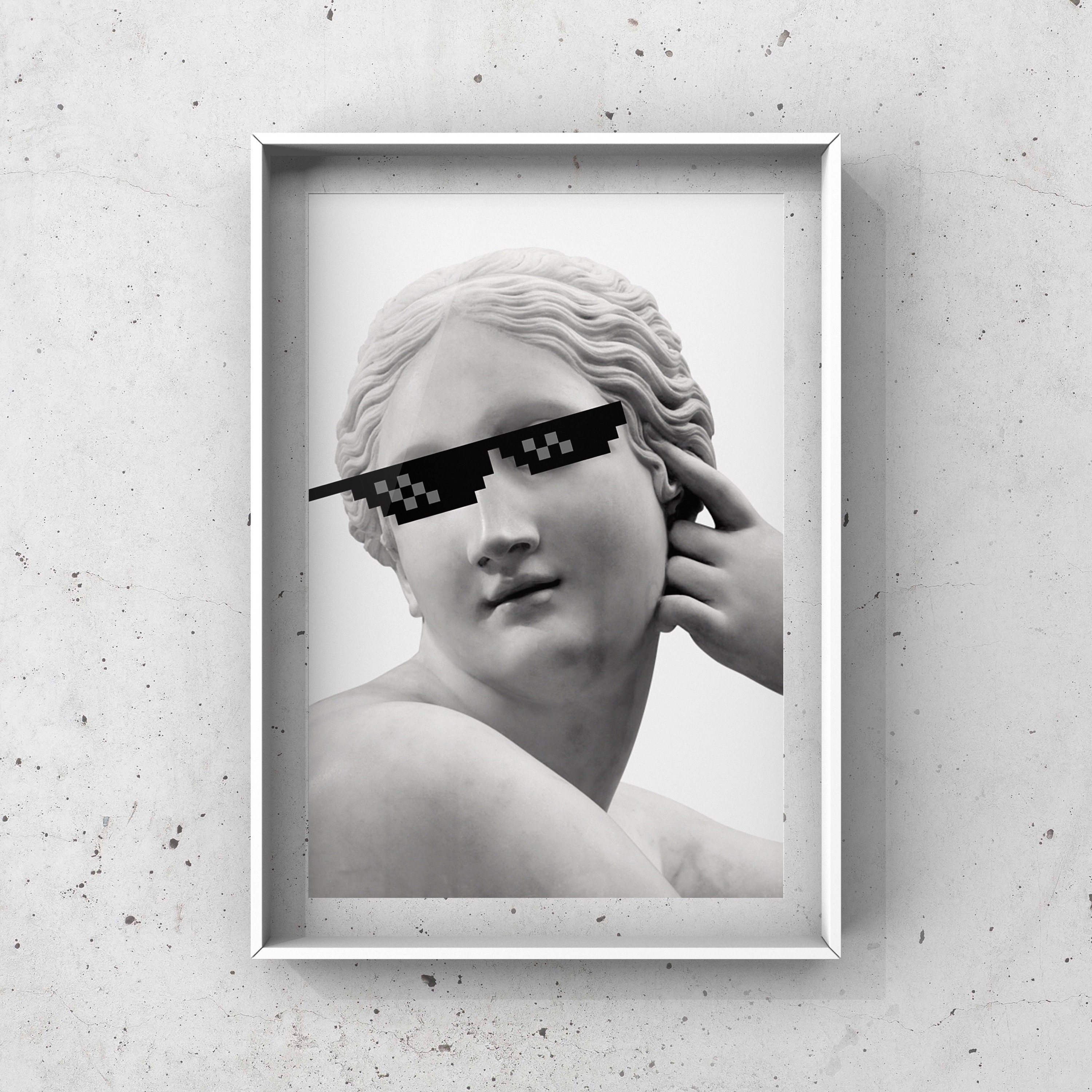 Modern Greek Sculpture Poster - Printable Wall Art, Greek Statue Print ...