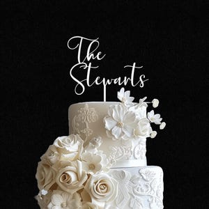 Cake Topper for Wedding, Personalized Cake Topper, Rustic Wedding Cake ...