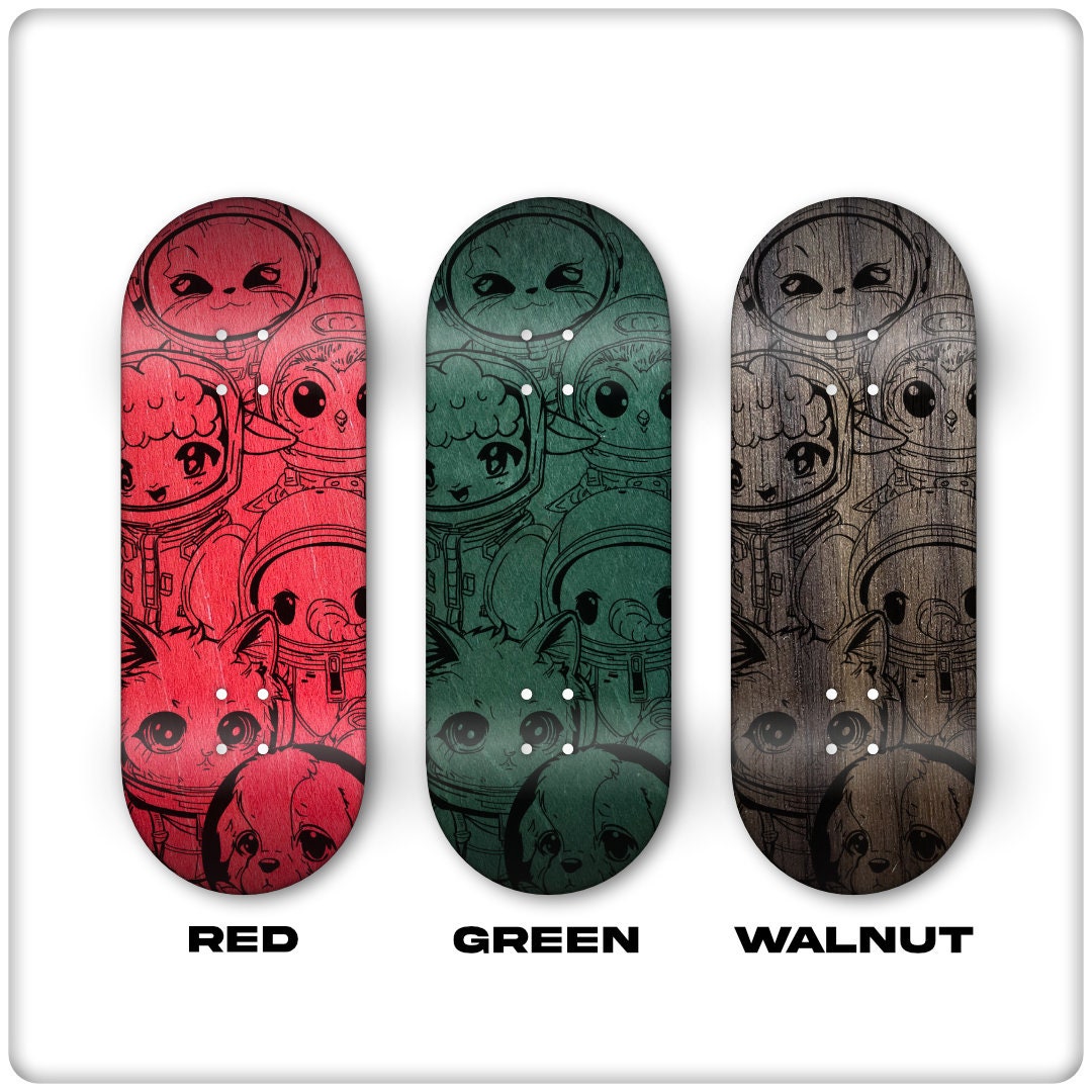 Space Pals V.1 Engraved Milkshake Fingerboard - Etsy