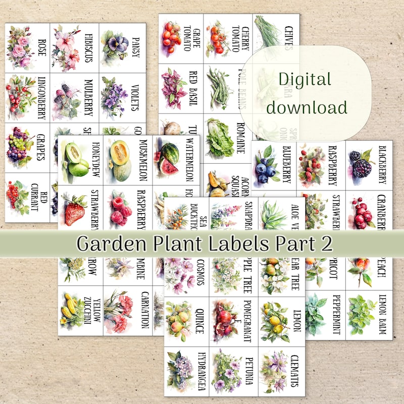 Garden Labels - Etsy