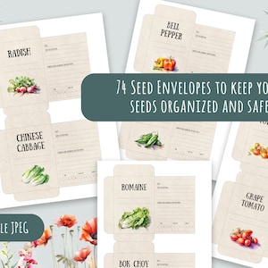 Seed Envelopes, 74 Printable DIY Seed Packets, Seed Packet Templates ...